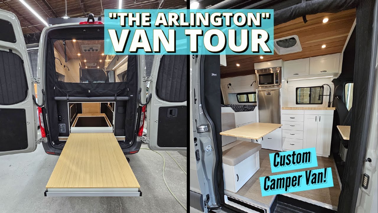 Sprinter 144 Van Conversion Tour | Custom Camper Van - YouTube