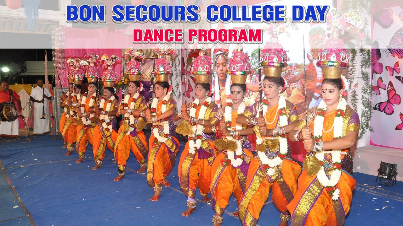 Bon Secours College Annual Day Karagam dance - YouTube