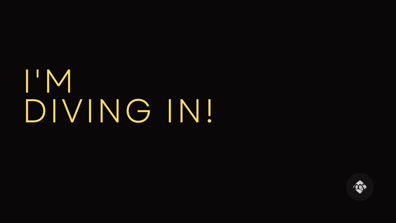 I'm Diving In | Mark Trubey - YouTube