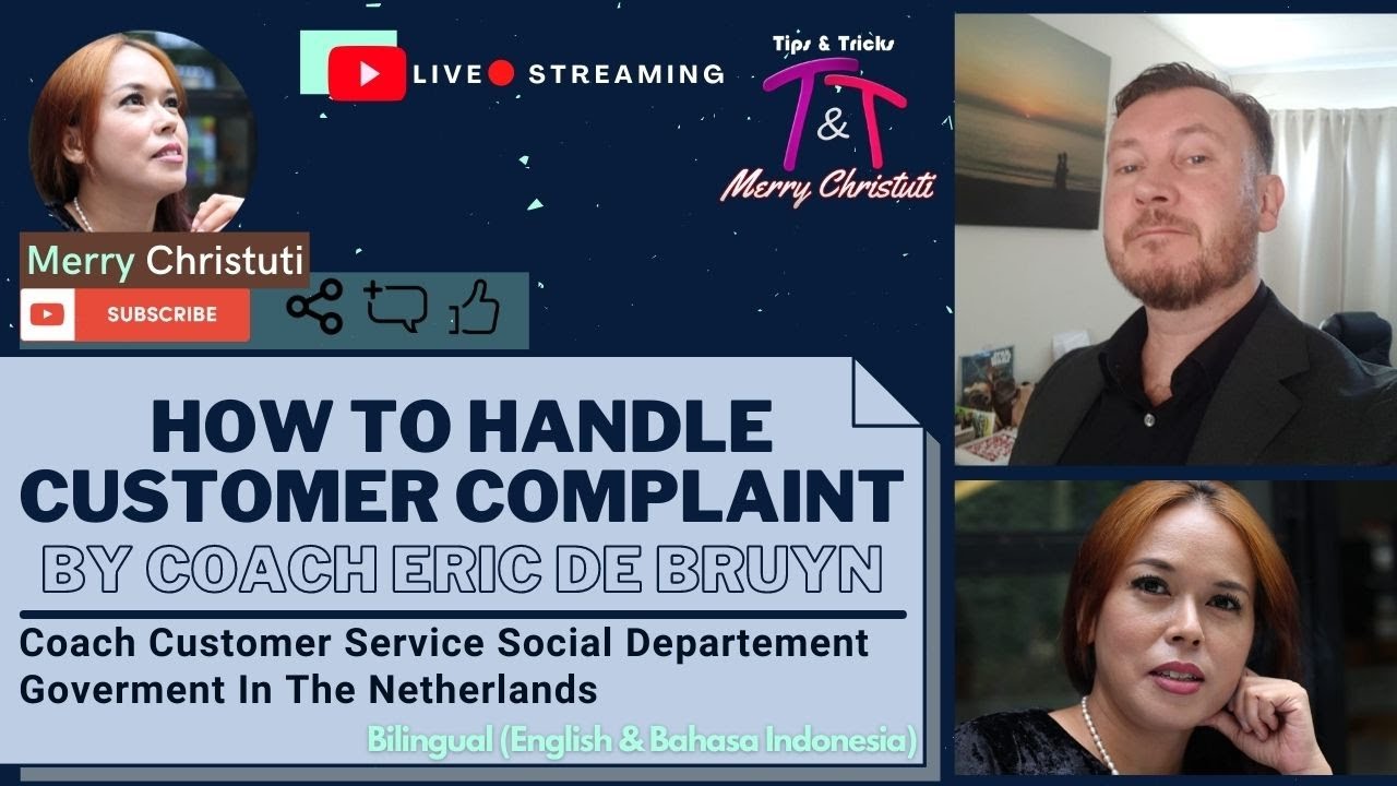[🔴Live]How To Handle Customer Complaint by Coach Eric de Bruyn ...