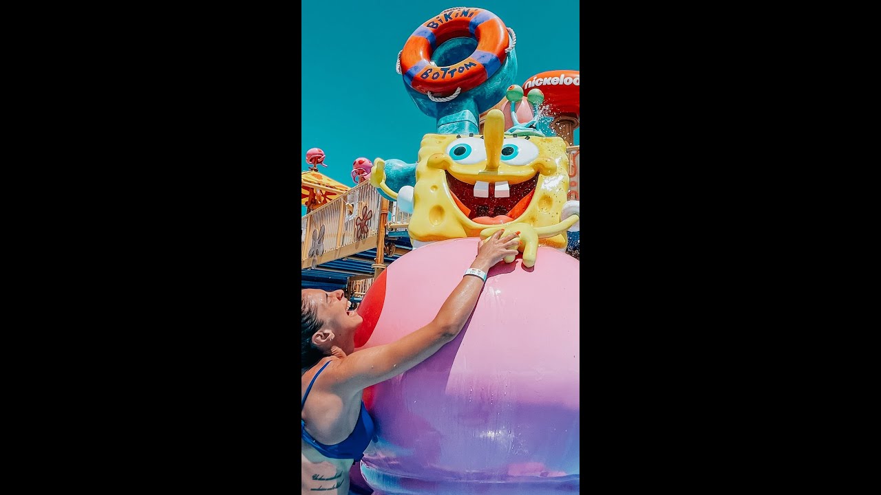 CAPSULE SLIDE 😱 AQUA NICK (Nickelodeon Water Park) #rivieramaya #short ...