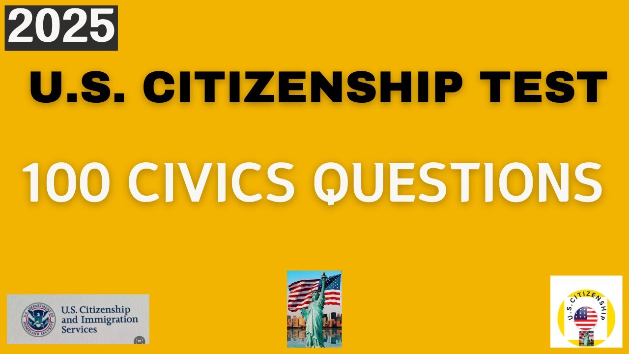 100 Civics Questions and Answers - U.S. Citizenship Test - YouTube