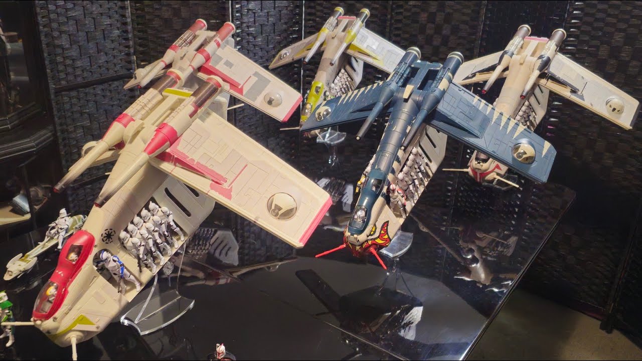5 Republic Gunships. Star Wars Attack of the Clones. Phase 1 Clone ...