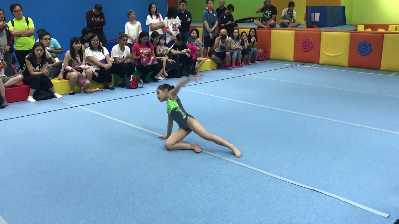 Kidnetic HK Gymnastics - Level 4 Floor routine @ Kidnetic Summer Games ...