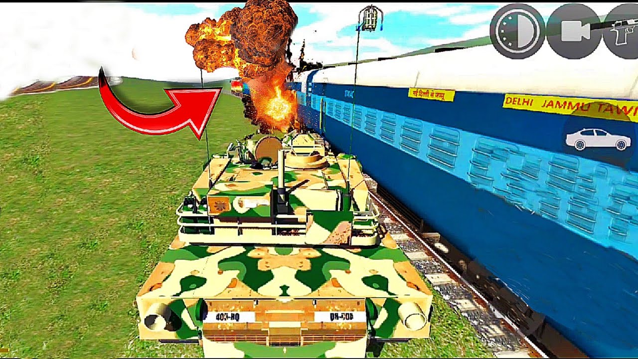 train 🚂 and army 🪖 battle tank fight - YouTube