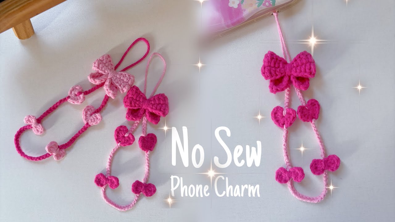 🎀 Crochet Phone Charm 🎀 NO SEW | Step by Step | No Skip | Easy Tutorial ...