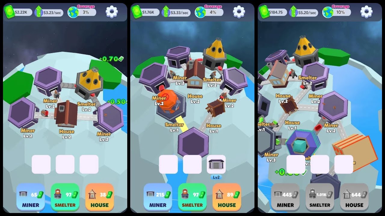 Planet Mining Gameplay Android - YouTube