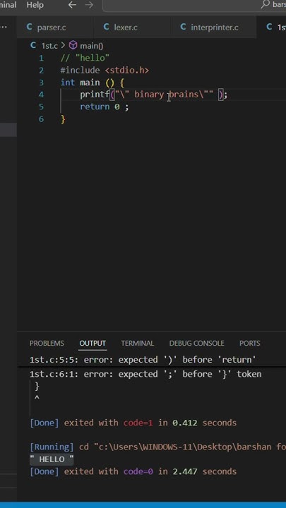 how to add double quote in C programming #programming - YouTube