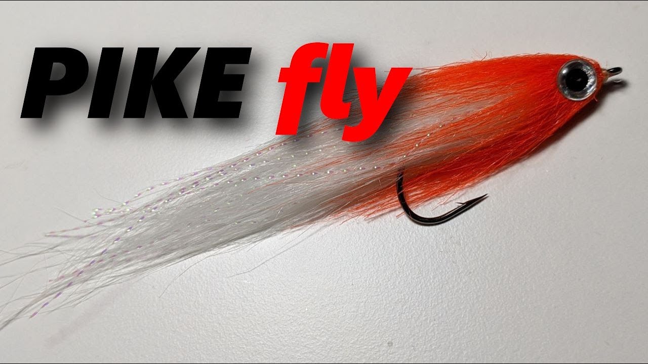 Fly tying a Red head streamer fly for Pike and Perch - YouTube