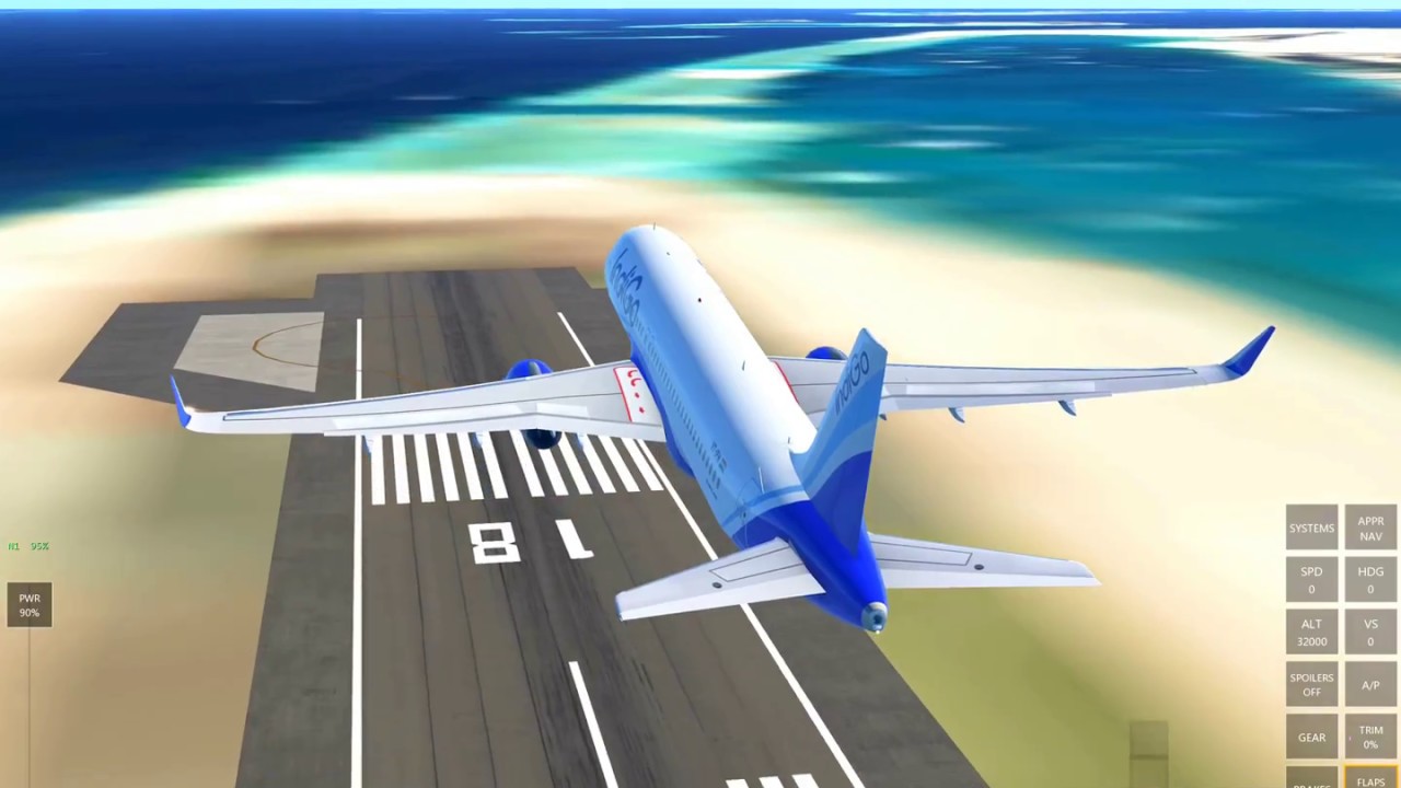 Infinite Flight Global Airbus A320 Male - New Delhi Expert server - YouTube