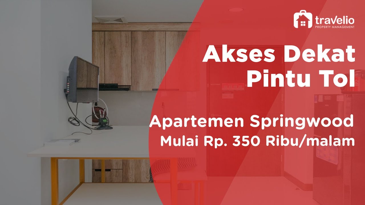 Room tour fully furnished 2BR apartemen Springwood Residence - YouTube