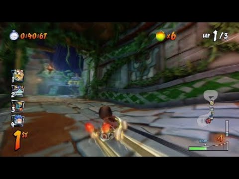 Crash Team Racing Nitro-Fueled - Tiger Temple with Lion Pura - YouTube