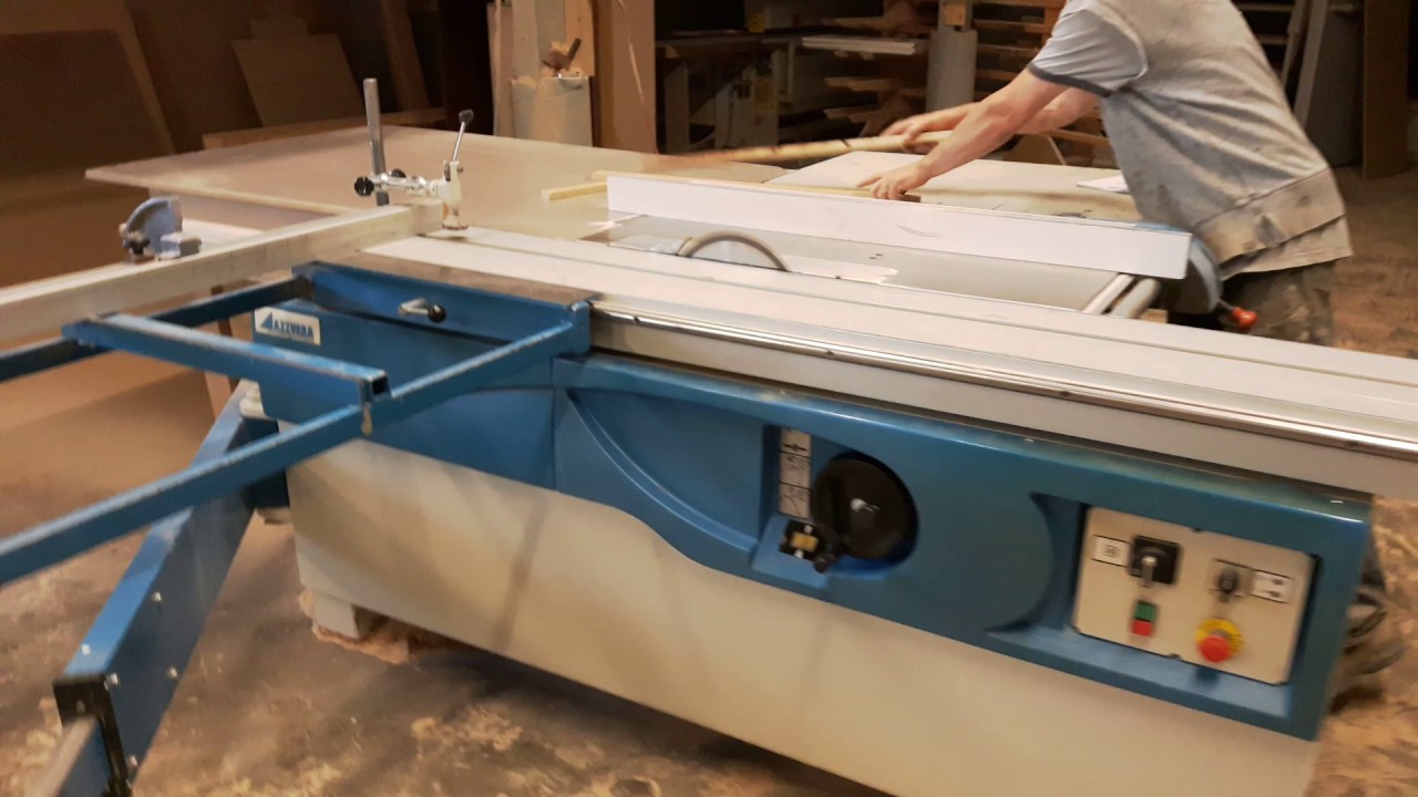 Griggio Azzura sliding table saw - YouTube