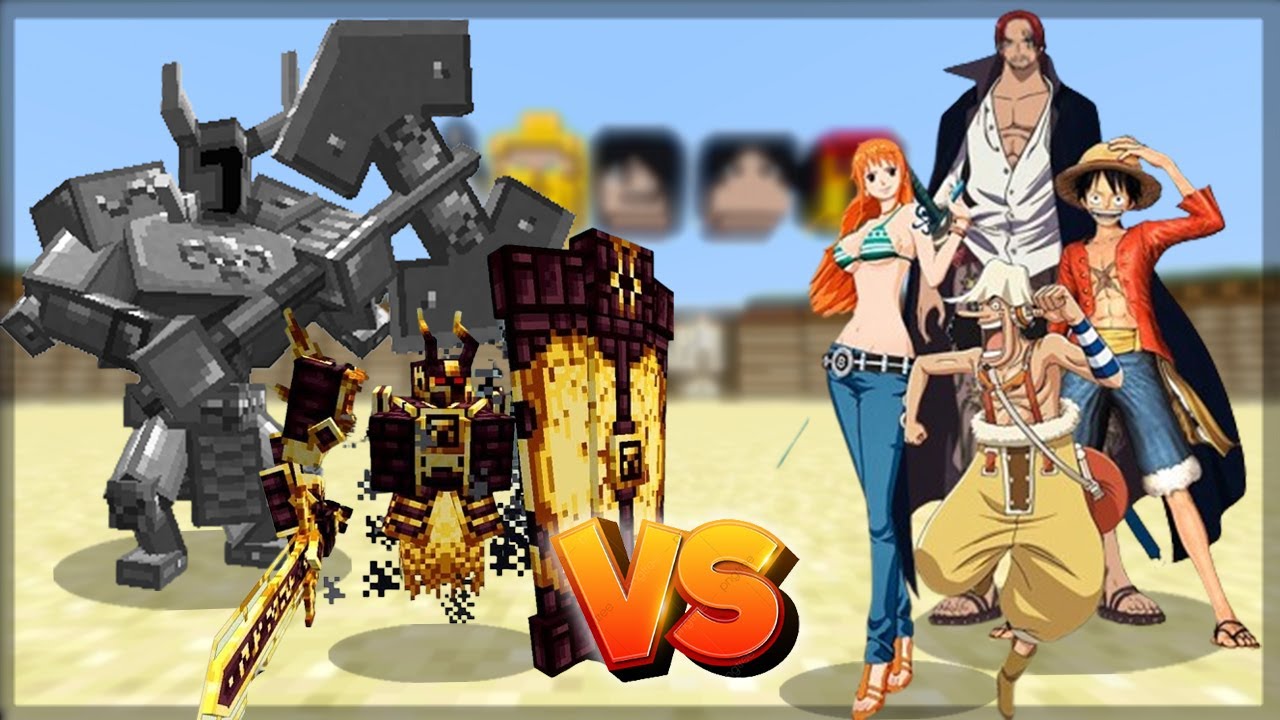 Minecraft: IGNIS E FERROUS VS MINE PIECE ! - BATALHA DE MOBS | 1.16.5 ...