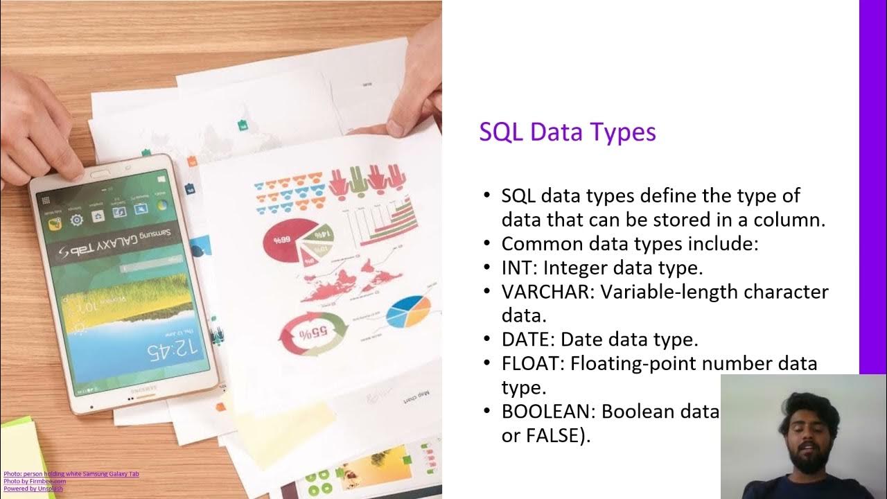 SQL data definition and data types - YouTube
