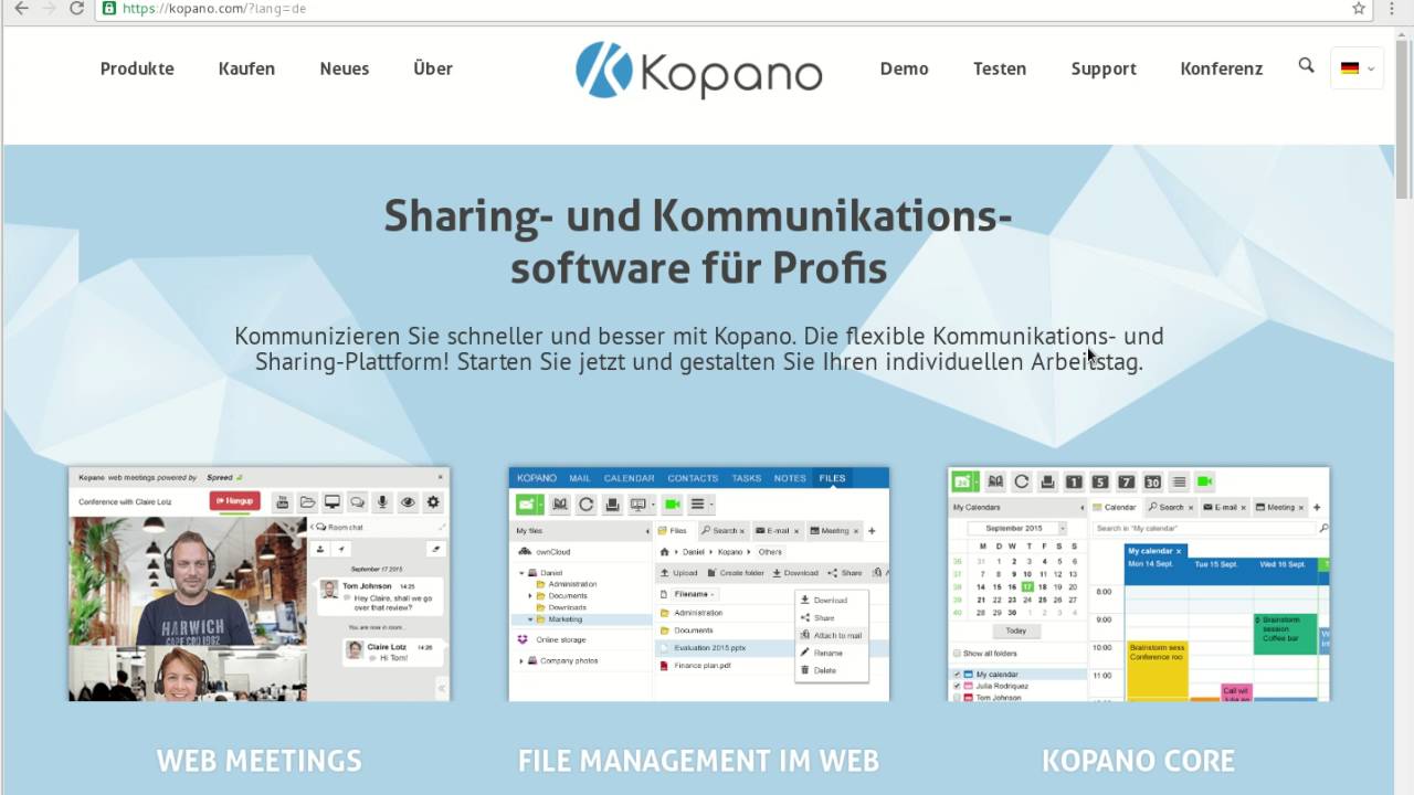 Kopano Groupware in 5 Minuten erklärt - YouTube