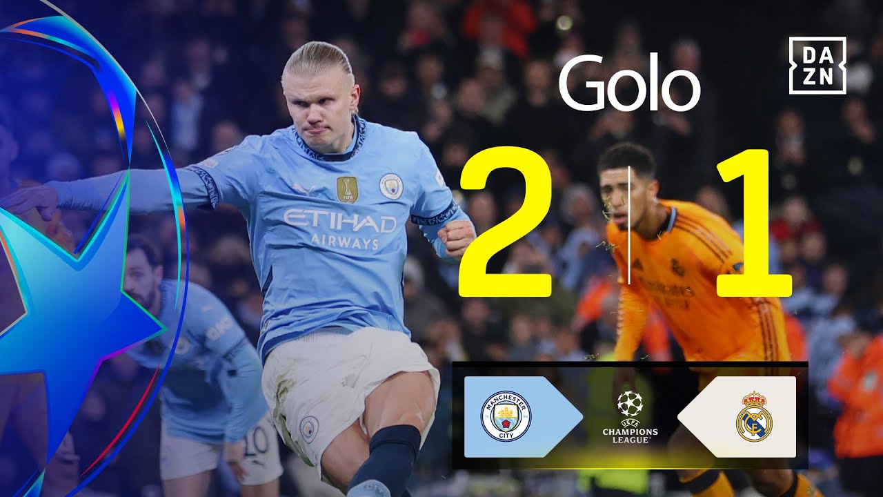 Golo de Haaland | Man City 2-1 Real Madrid | Champions League 24/25 ...