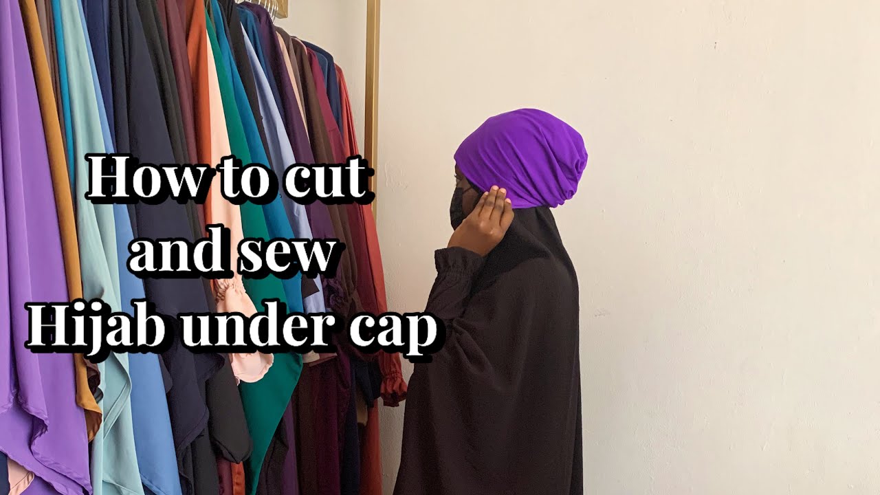 How to cut and sew an under cap/hijab inner cap in less than 5 minutes ...