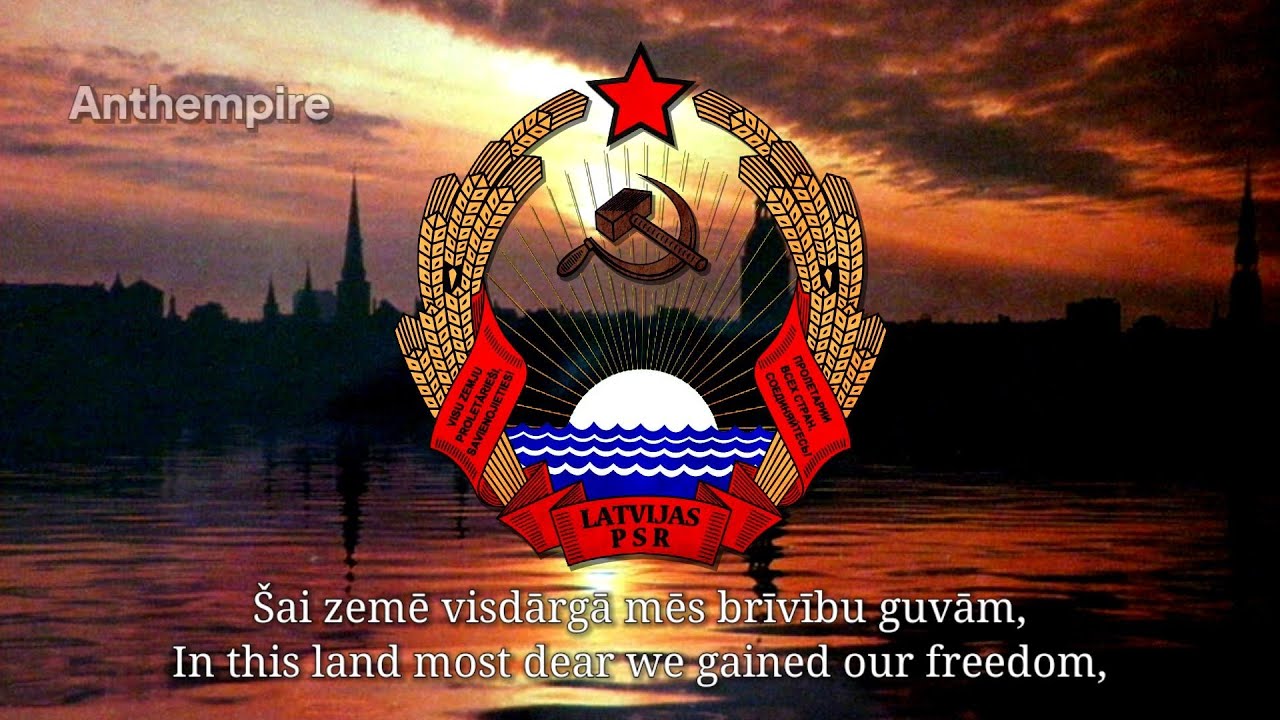 State Anthem of the Latvian SSR “Latvijas PSR himna” - YouTube
