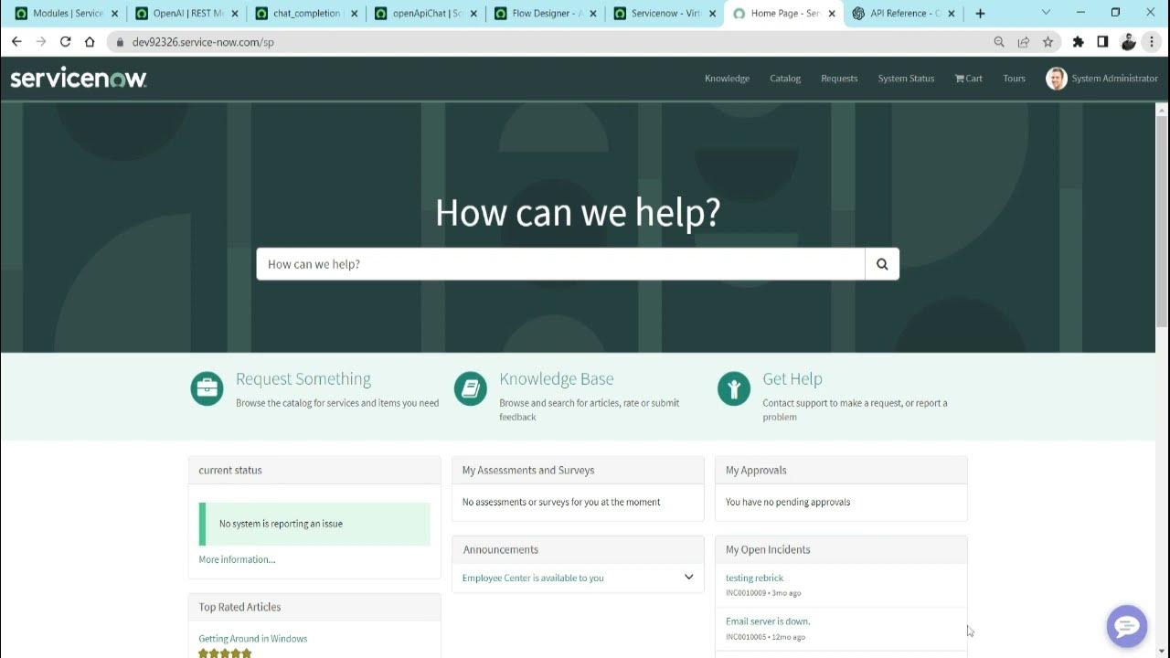 Integrate ChatGpt with ServiceNow- simple steps - YouTube