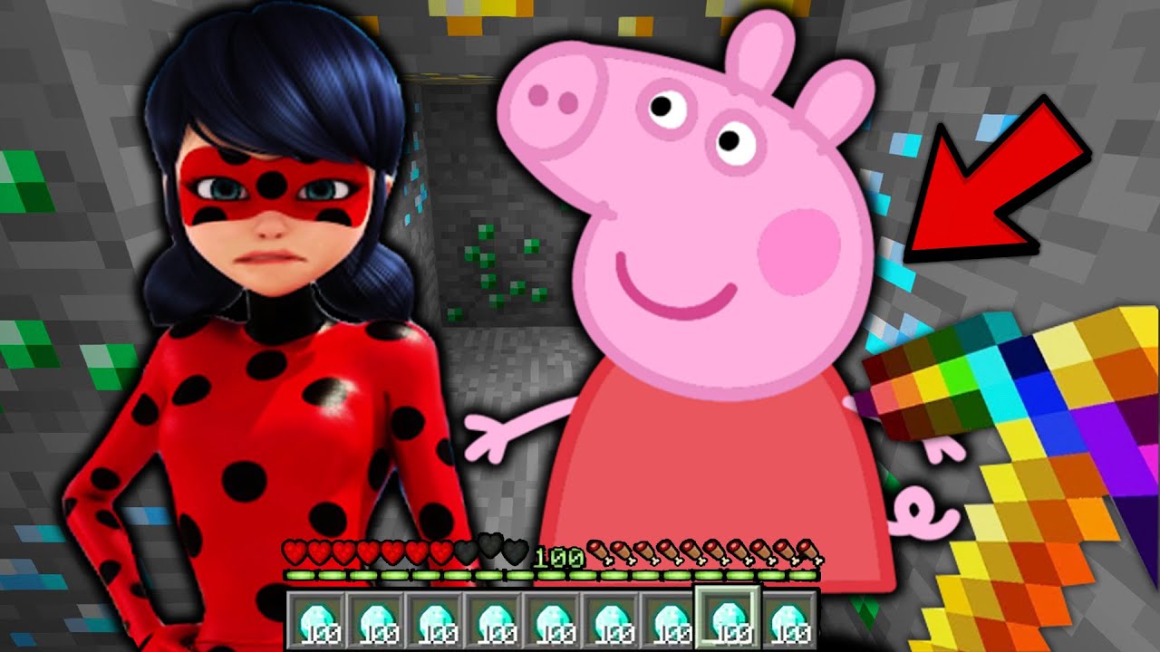 SUPER LADYBUG IN MINECRAFT IN MONSTER SCHOOL NOOB vs PRO vs GOD vs ...