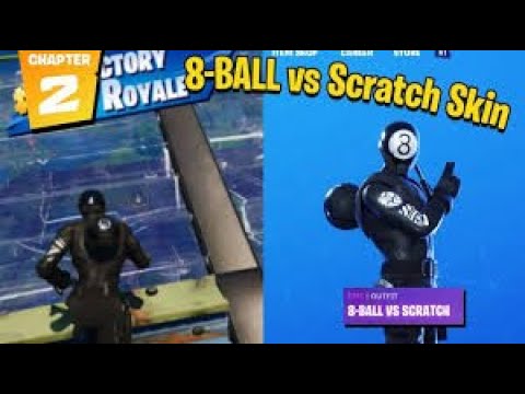 8 BALL vs SCRATCH Skin Gameplay In Fortnite - YouTube