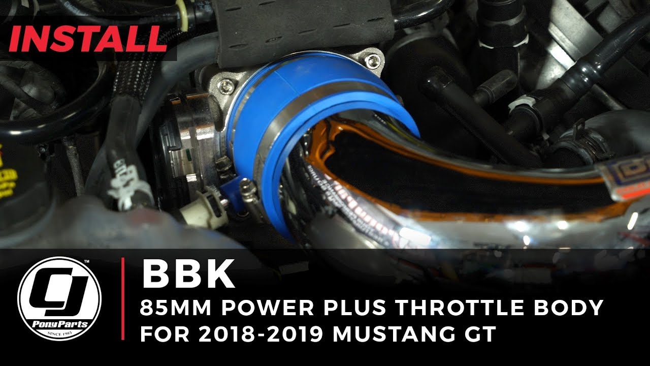 2018-2020 Mustang Install | BBK 85MM Power Plus Throttle Body - YouTube