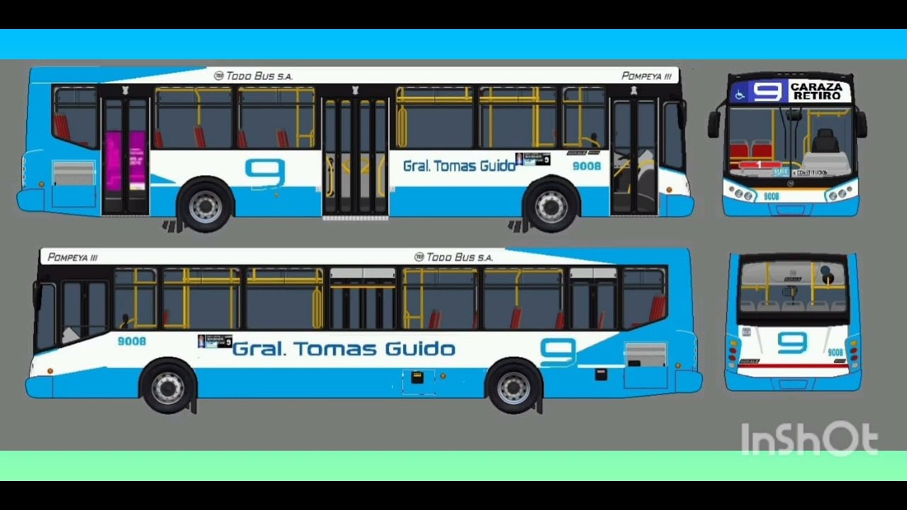 Diseños de línea 9 y 84 gral tomas Guido 🔵⚪🔵 - YouTube
