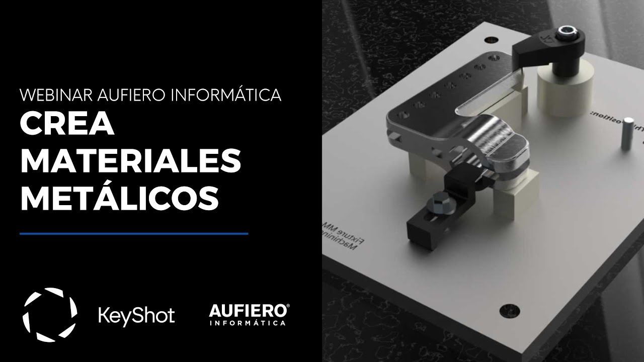 Aprende a crear materiales metalicos en KeyShot Studio - YouTube