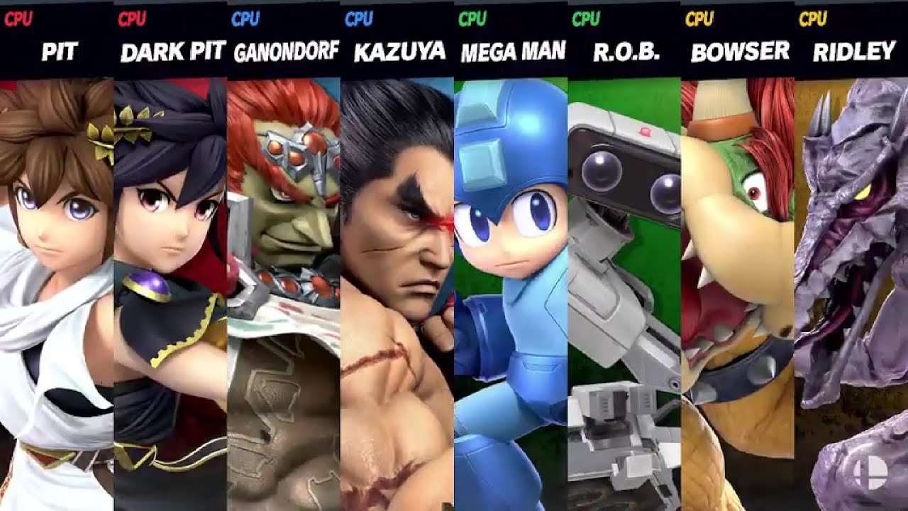 Super Smash Bros. Ultimate - Battle #1946 Angels VS Demons VS Robots VS ...