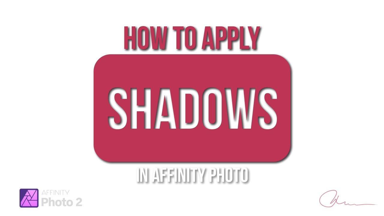 Mastering Shadows in Affinity Photo: A Step-by-Step Tutorial for Adding Depth to Your Design ...