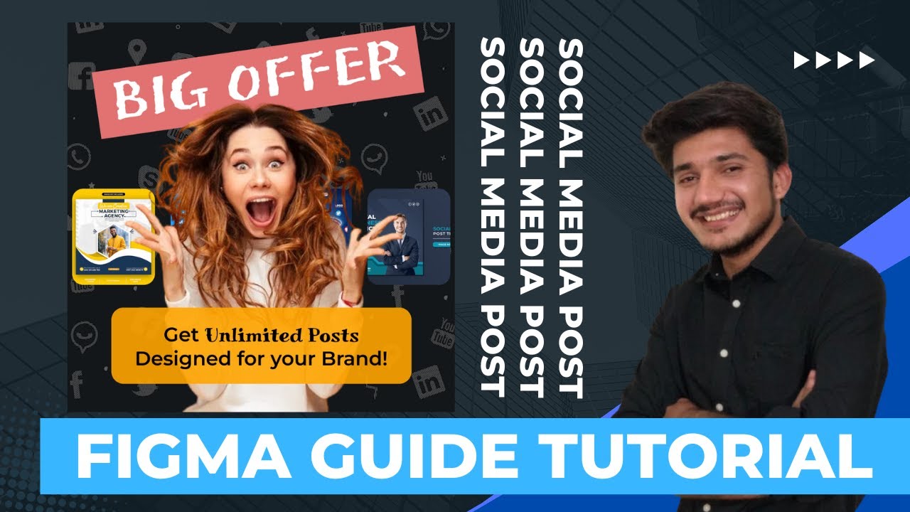 Social Media Post Design Using FIGMA [PRACTICAL] - Detailed Tutorial by ...