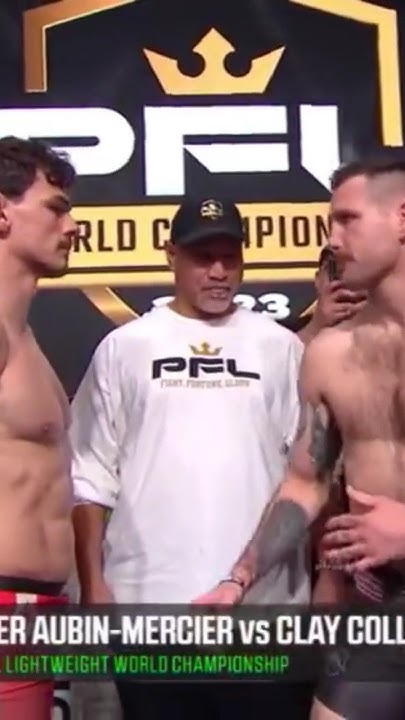 Olivier aubin-mercier vs clay collard #shorts #pflmma - YouTube