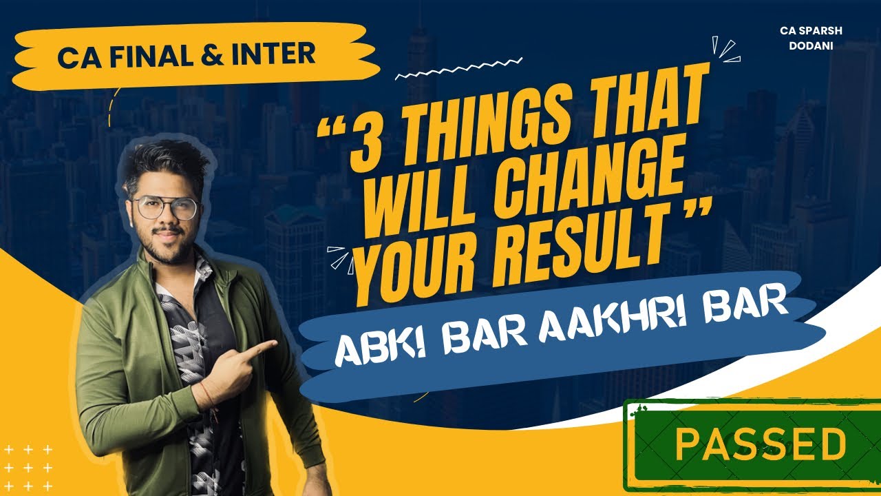Do this "3" things & Change Your Result | Exam motivation for CA ...
