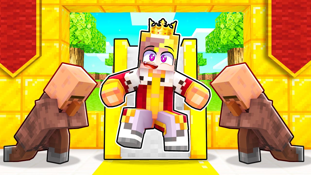 Minecraft ΑΛΛΑ ΕΓΙΝΑ ΒΑΣIΛΙΑΣ ΤΩΝ VILLAGERS! - YouTube