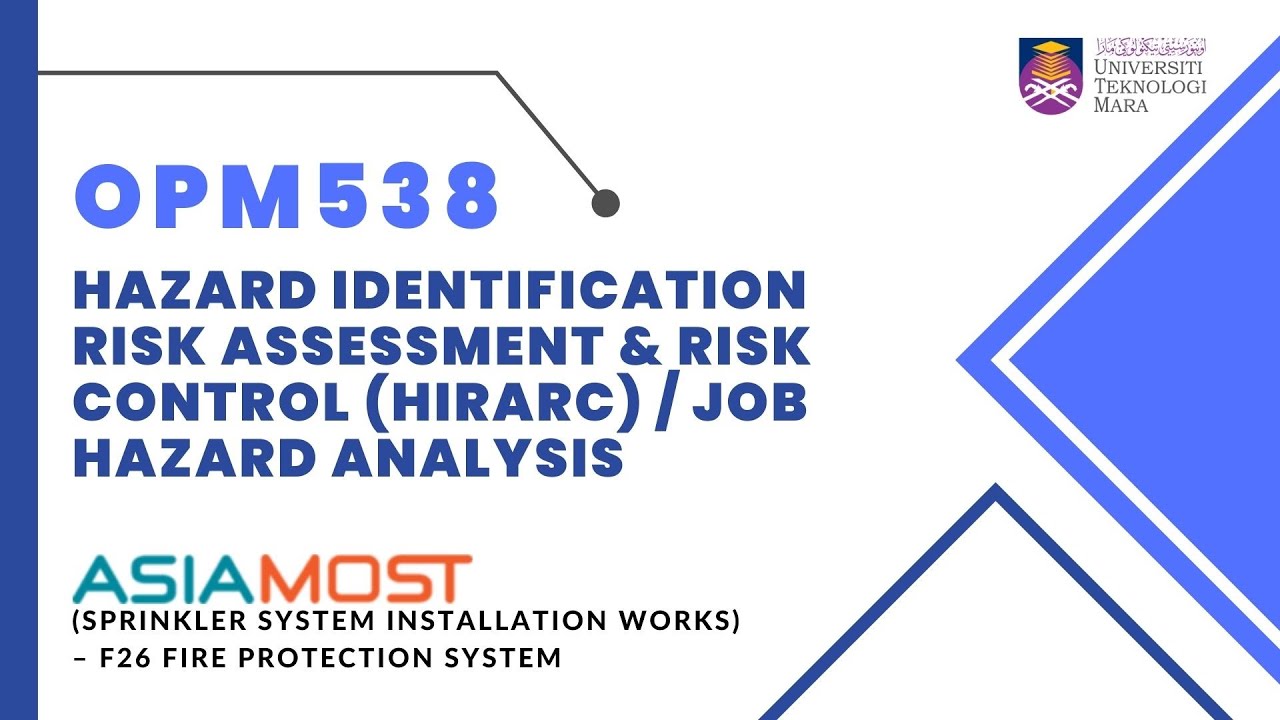 OPM538 - VIDEO PRESENTATION (HIRARC) - YouTube