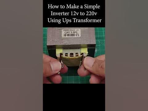 How to Make a Simple Inverter 12v to 220v Using Ups Transformer, IRFZ44N - YouTube