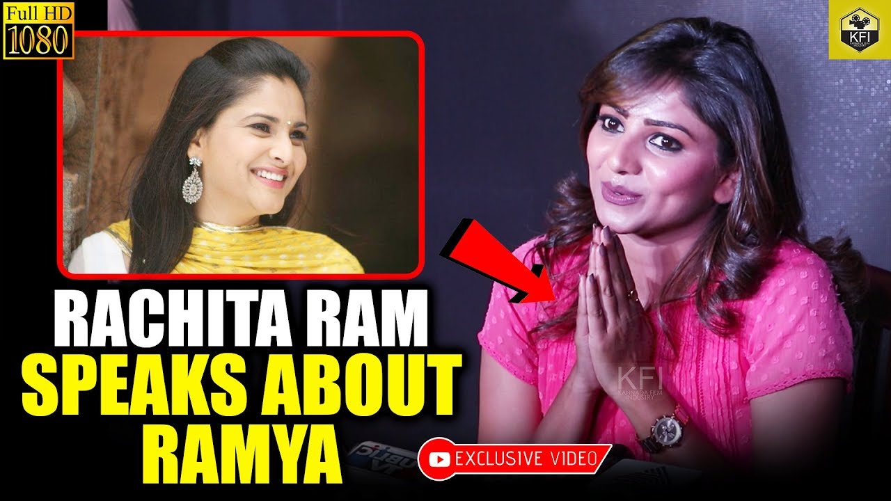 Rachita Ram Gave Statement About Ramya | Rachita Ram About Ramya ...