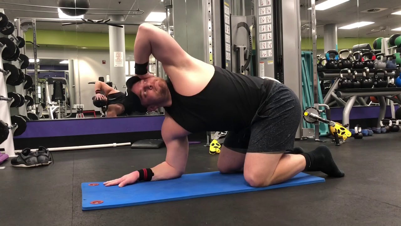Thoracic (T-Spine) Rotation Variation 2 - YouTube