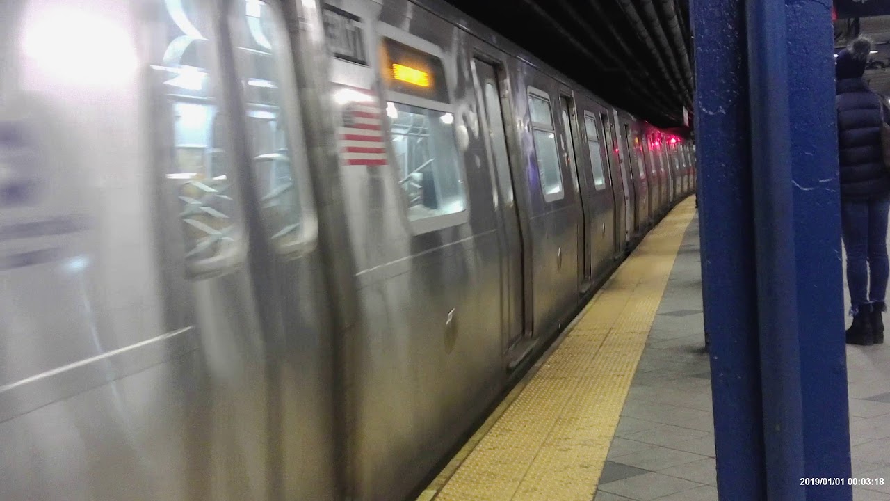 R179 A train departs 59th street on the local track! - YouTube