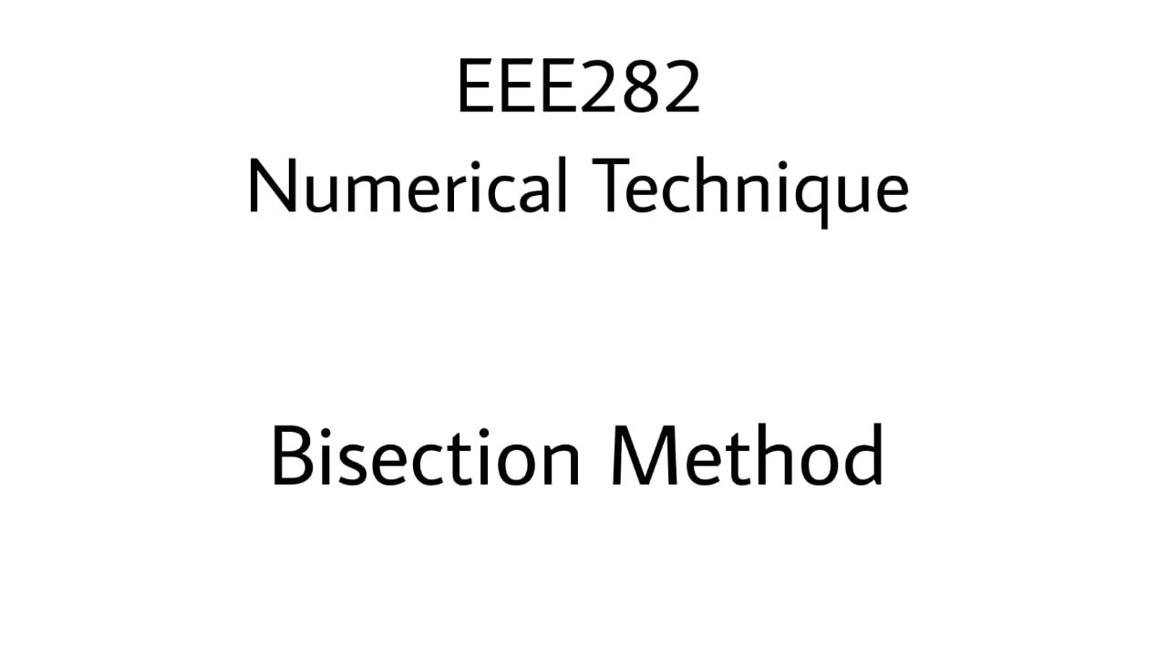 Bisection Method Youtube 4538