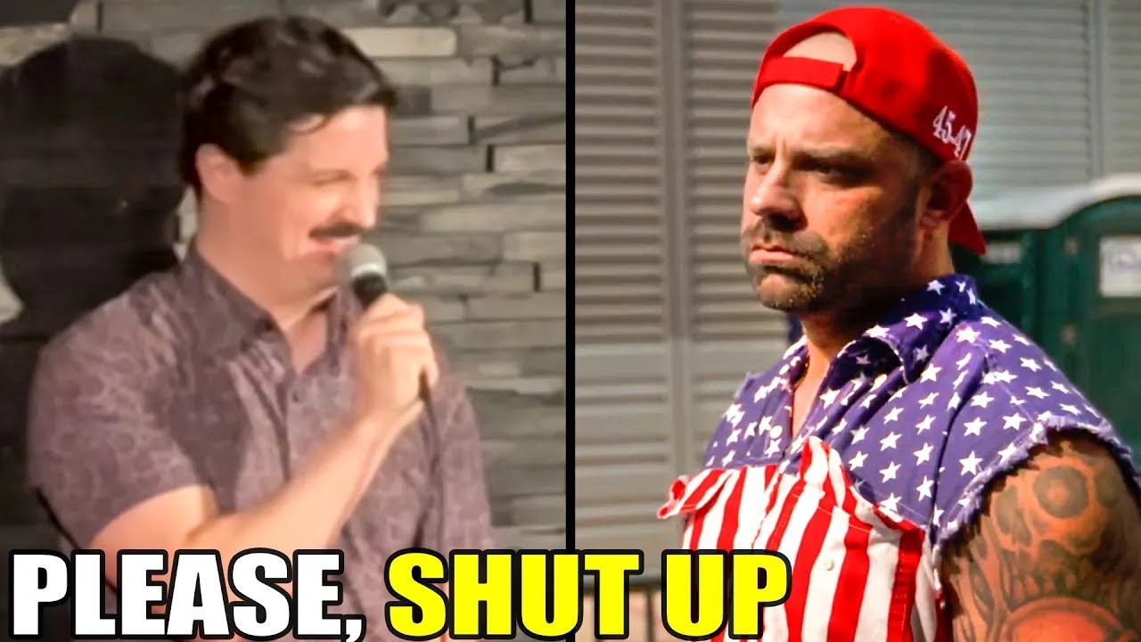 Comedian LAUGHS in MAGA Heckler's Face and Shows NO Remorse - YouTube