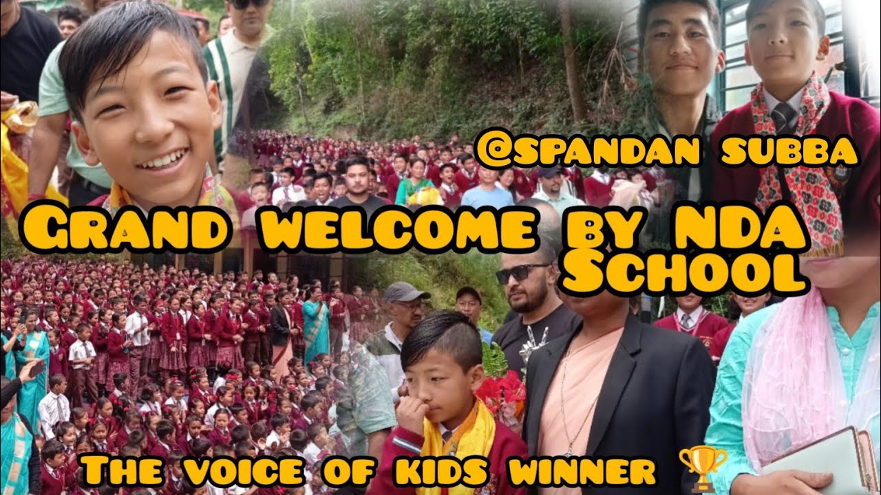 The voice of kids season 2 Winner 🏆 ️ Spandan subba /Grand welcome by ...