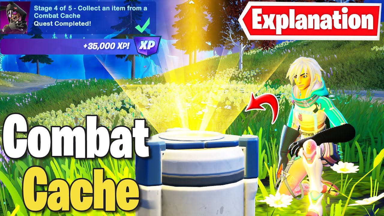 Collect an item from a Combat Cache | Stake a claim Quest | Fortnite ...