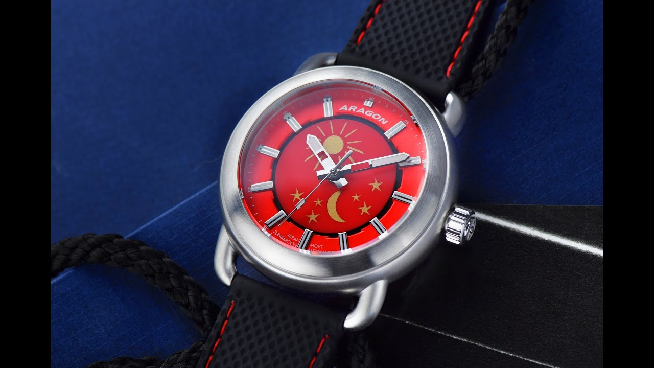 Coming Soon! The first Aragon sun and moon automatic - YouTube