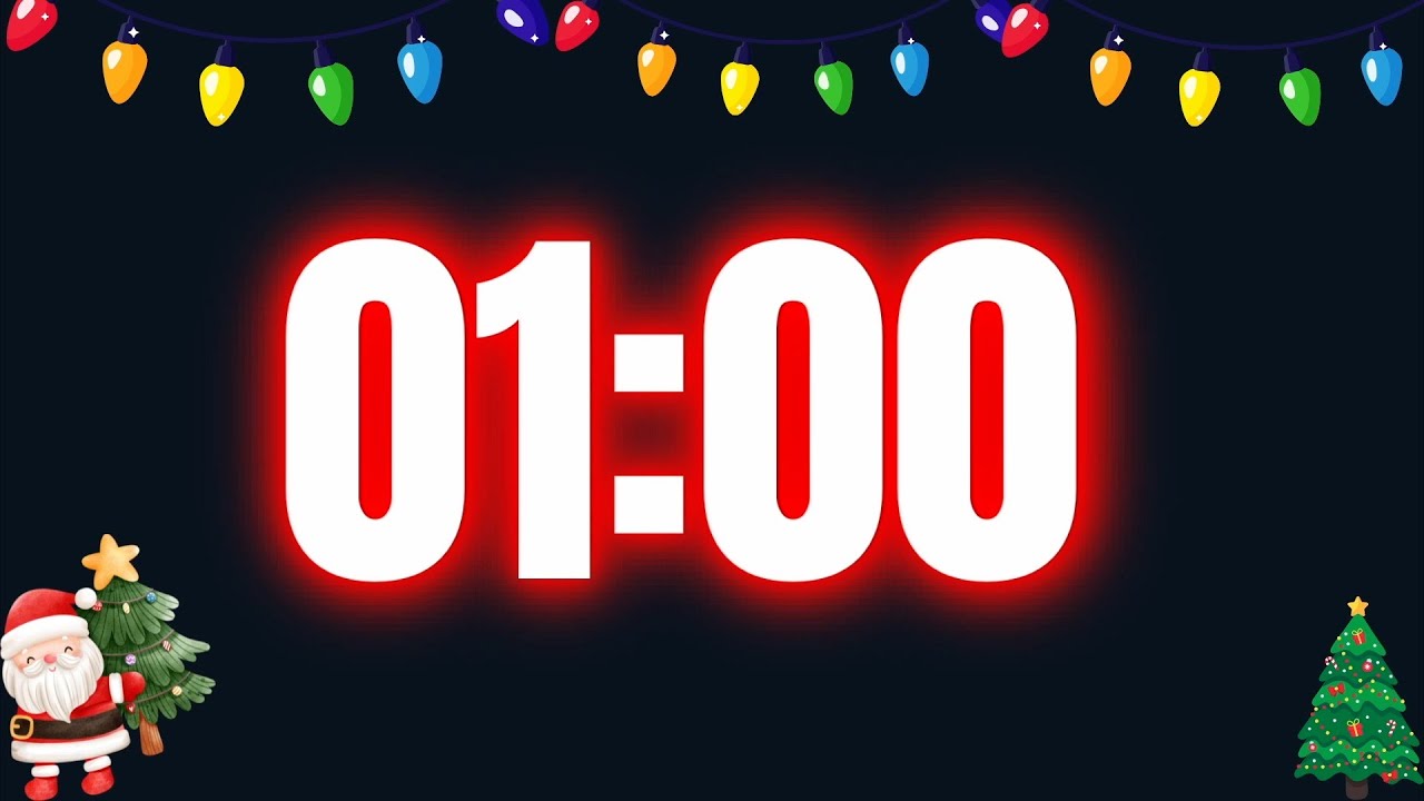 One minute Timer, No sound, Alarm at the end - YouTube