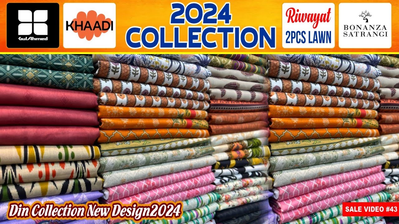 Gul Ahmed/Khaddi/J./Riwayat/BinSaeed/SadaBahar | 2Pcs Lawn 2024 ...
