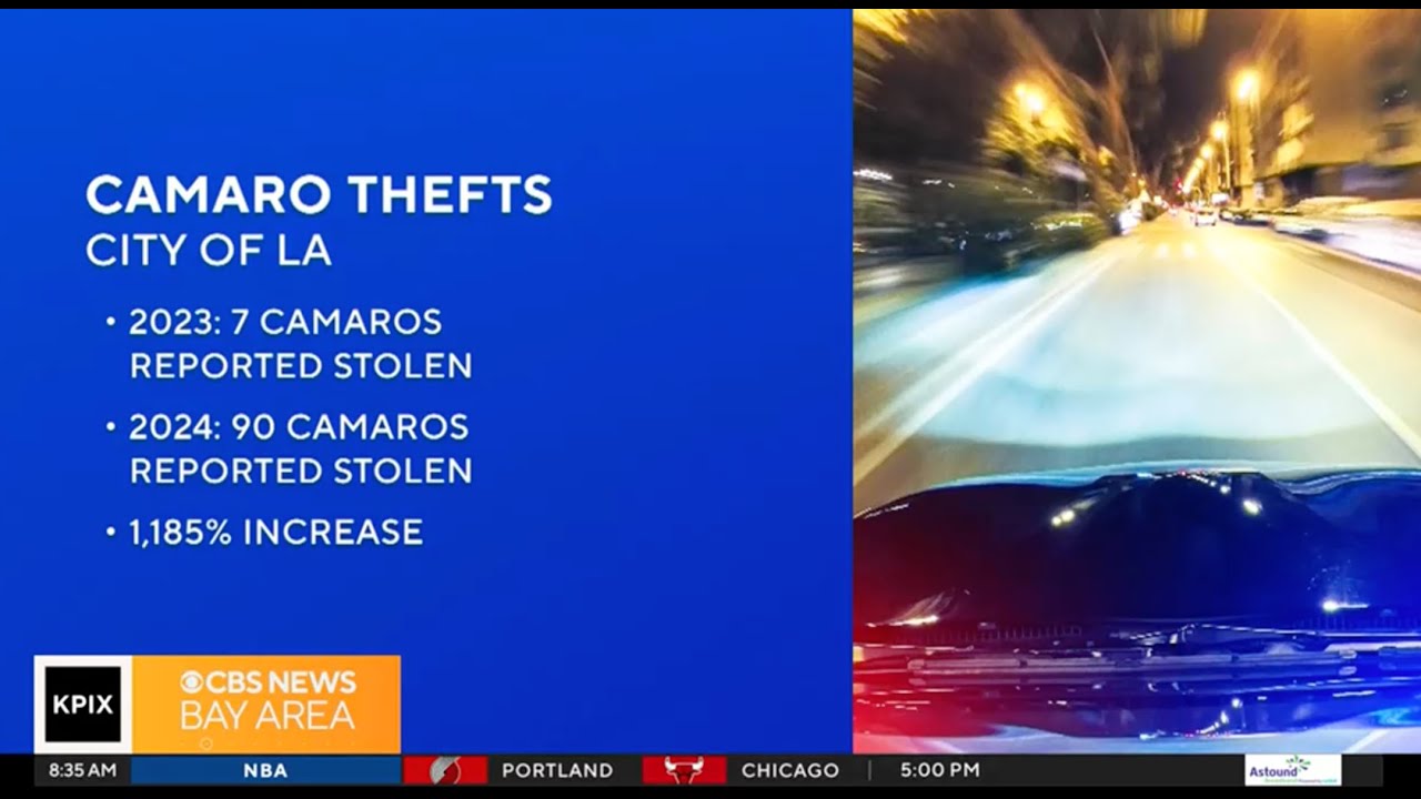 KBCW 44 Cable 12 - San Francisco, CA: Chevy Camaro Thefts On The Rise ...