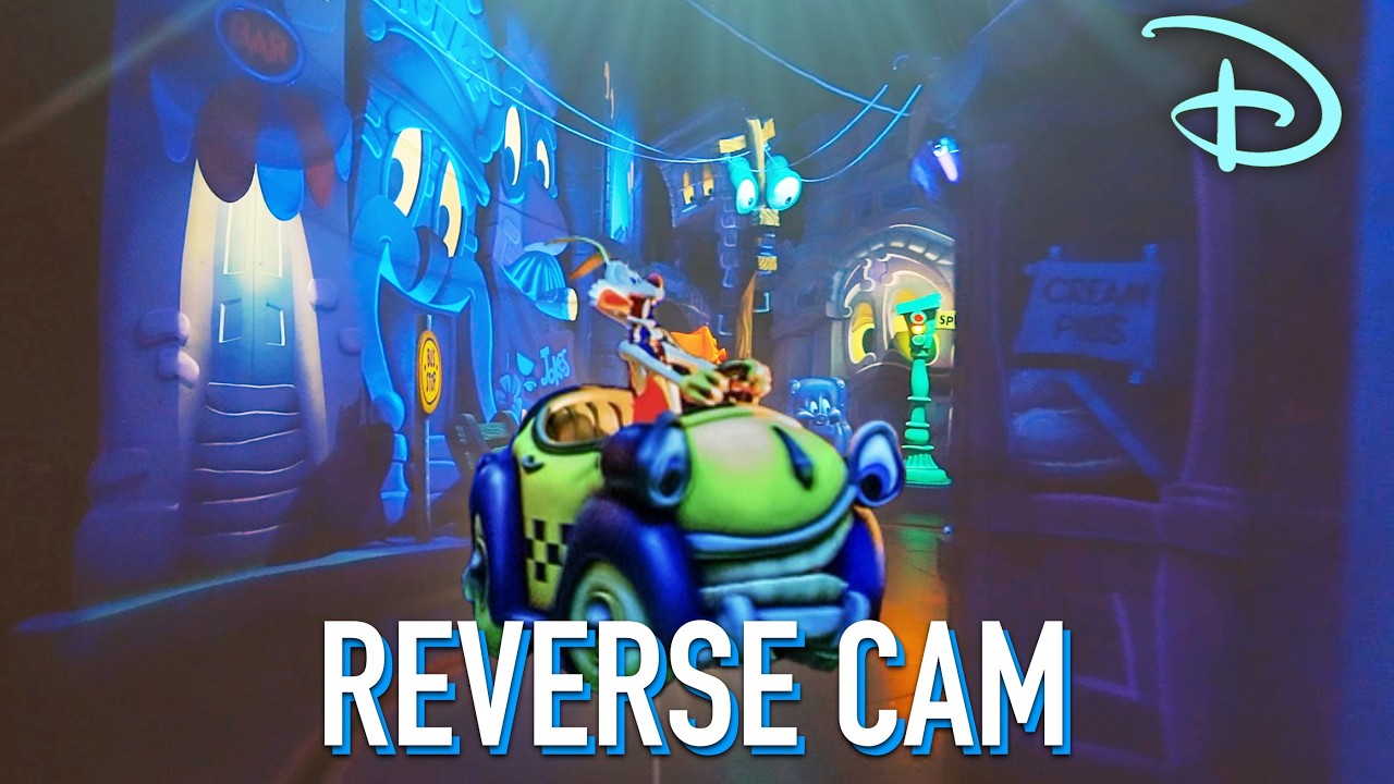 REVERSE CAM: Roger Rabbit's Car Toon Spin at Disneyland - YouTube