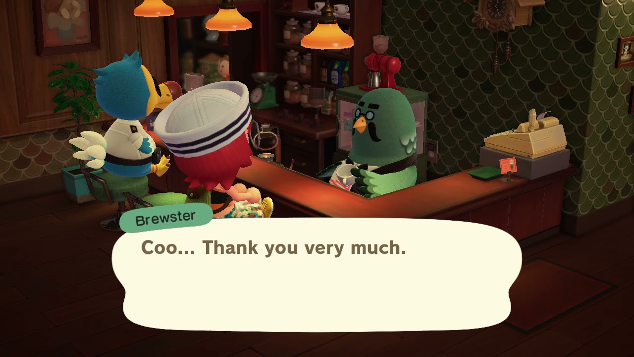 Animal Crossing New Horizons Brewster Gave Me His Roost Sablé Cookie ...